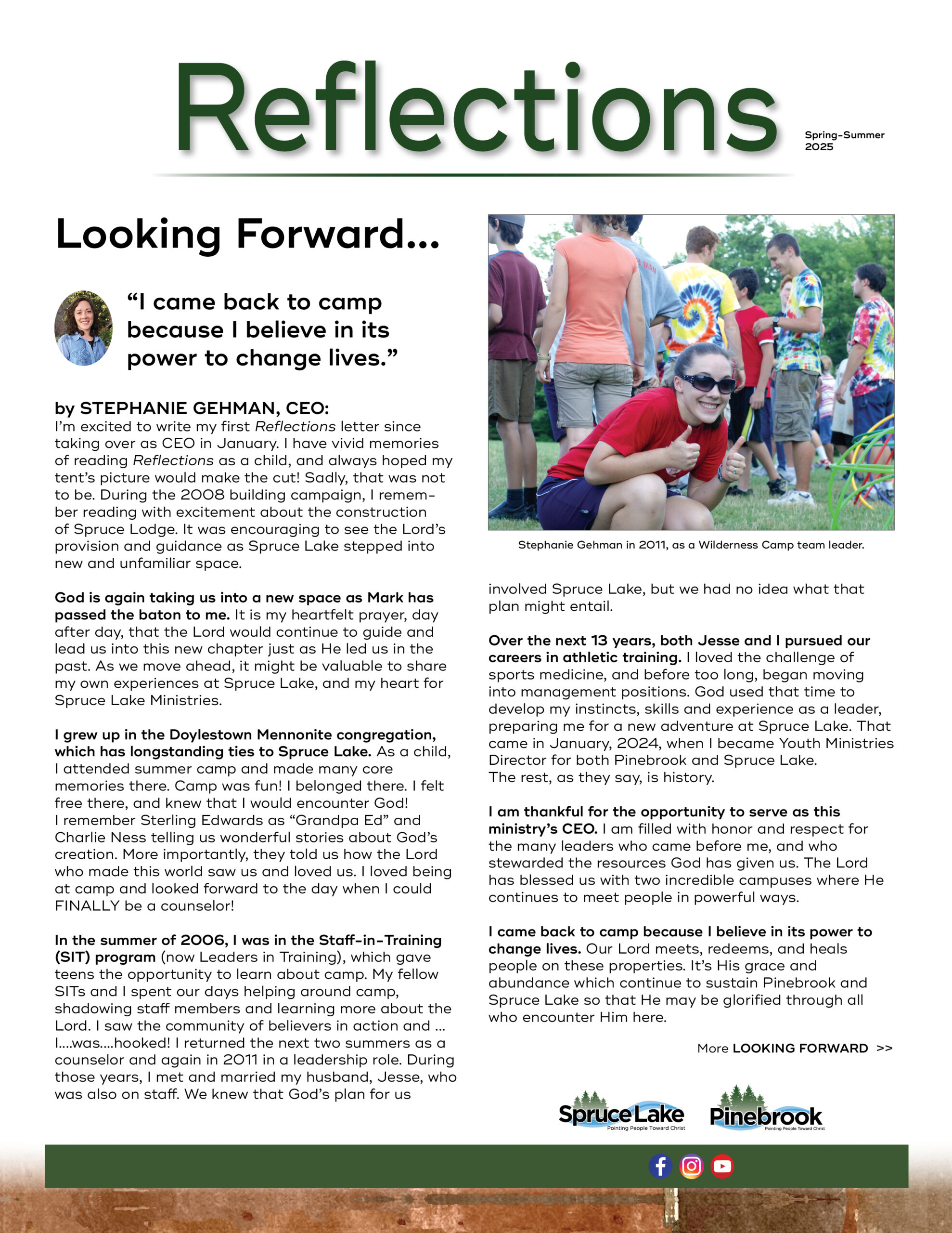 Director's Update | Spruce Lake Retreat